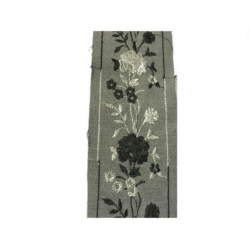 Ruban Bande De tissu Jeans Au Mètre brodé Double Face En 10 Cm Mari...